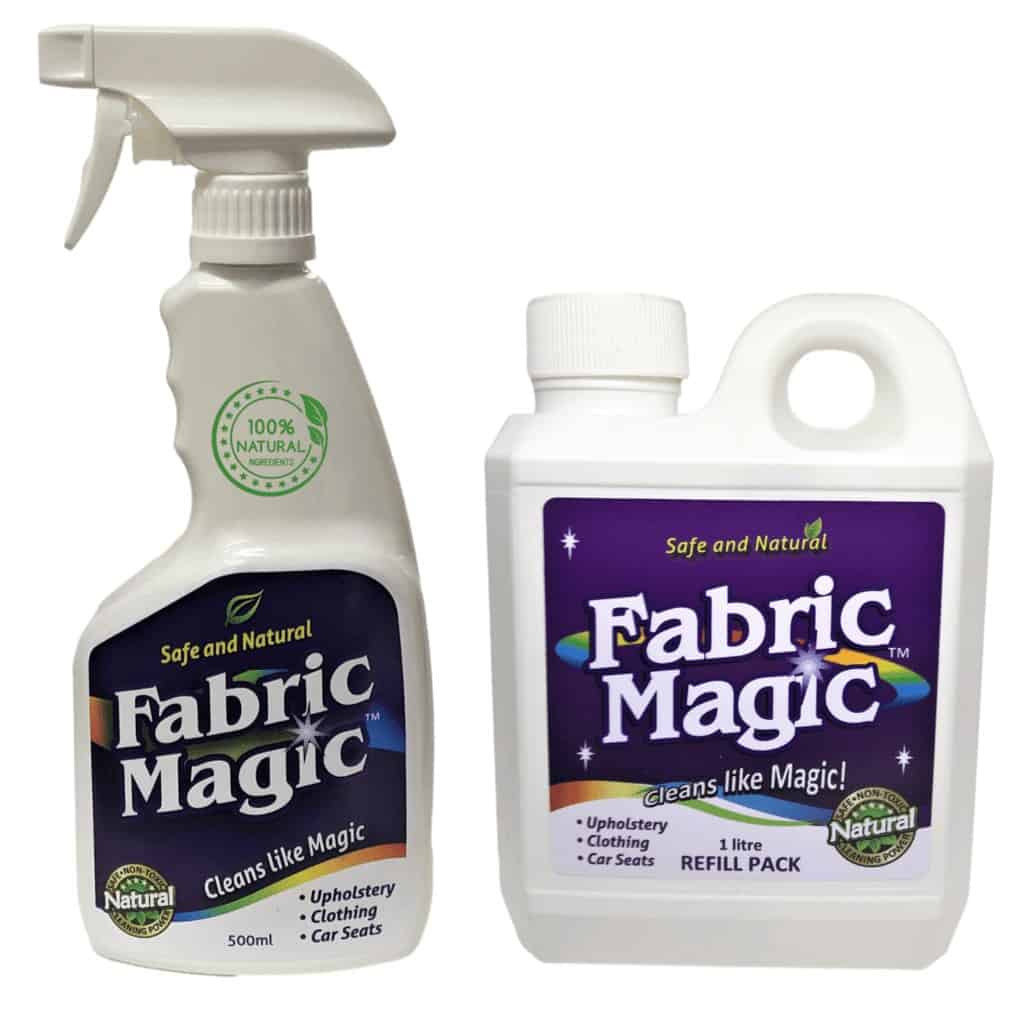 Fabric Magic Upholstery Spot Cleaner Stain Remover 500ml With 1 Litre ...