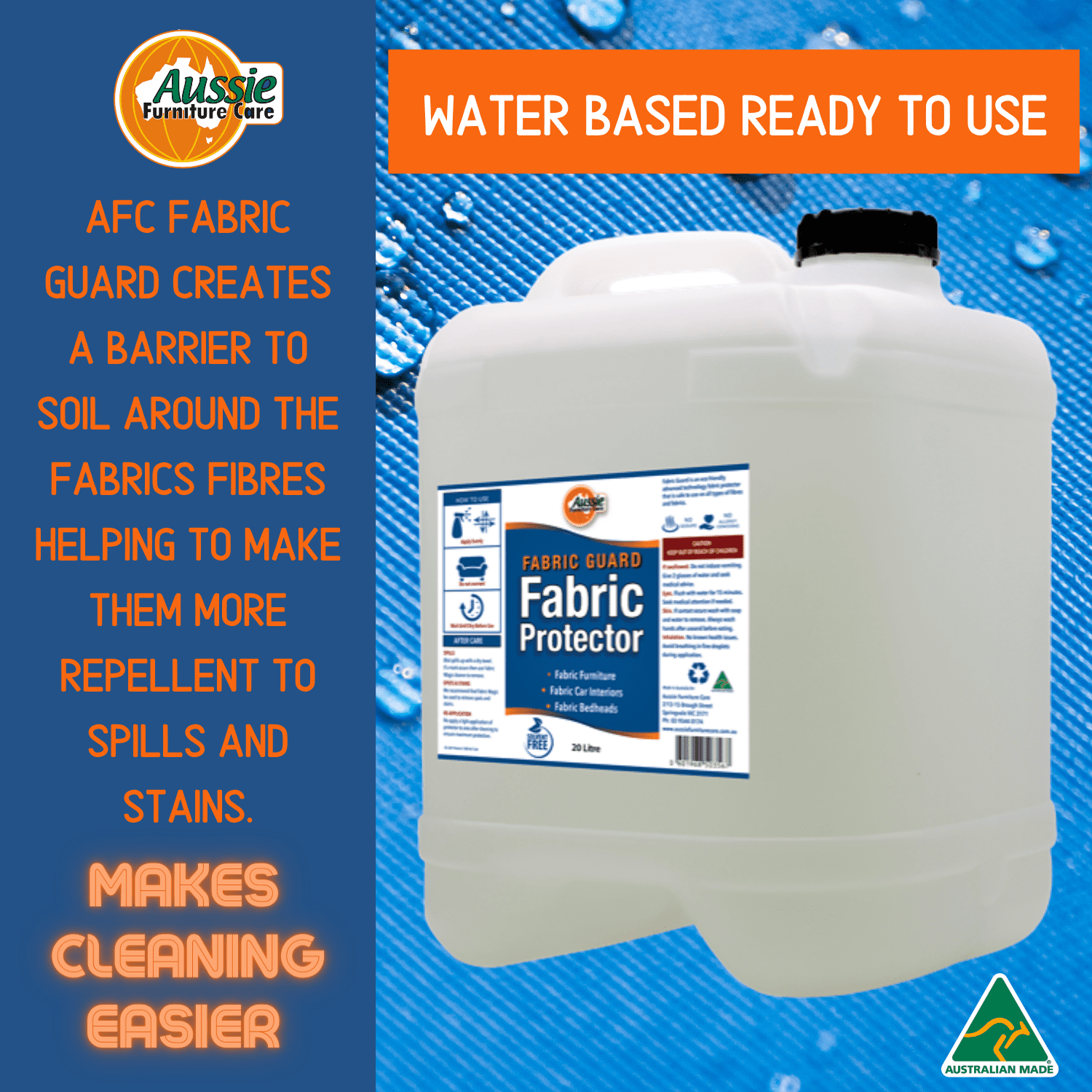 Fabric Protector AFC FabricGuard For Fabric Rugs & Carpet