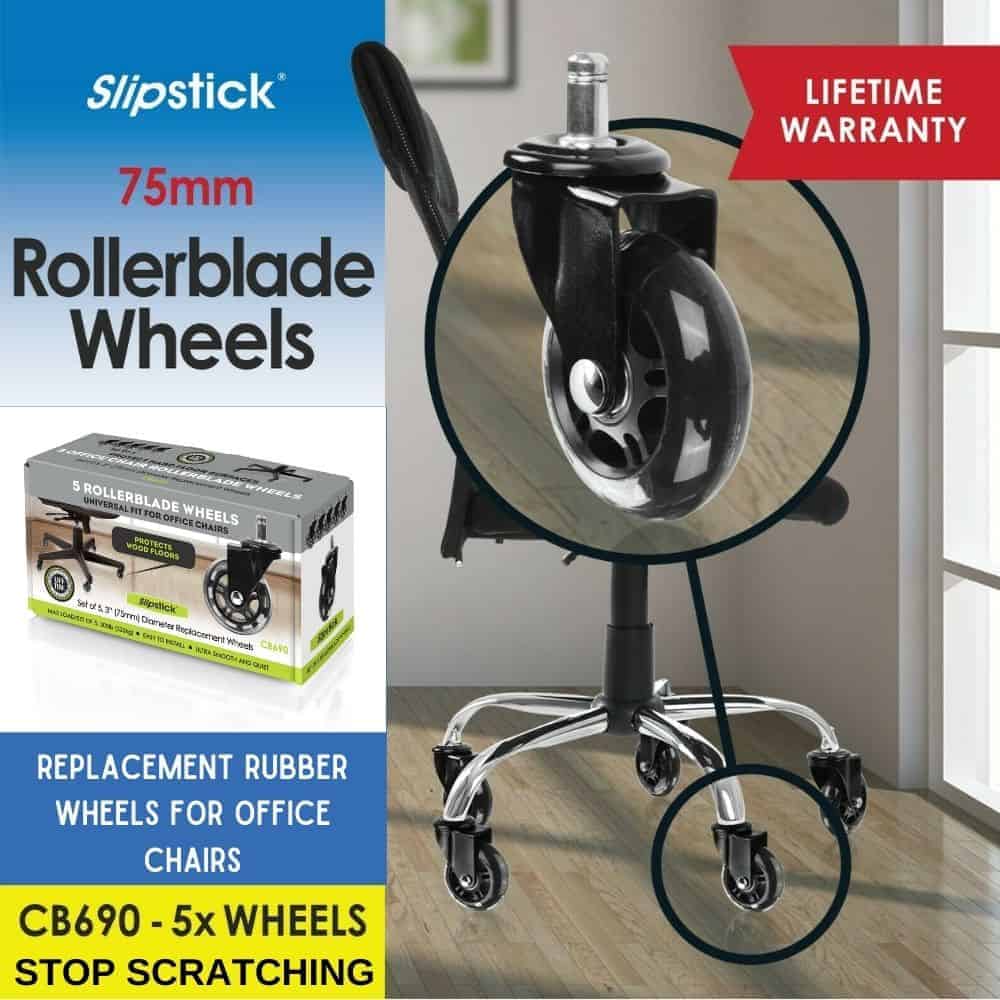 Rubber Castor Wheels-Stop office chairs from scratching