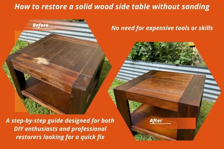 How to easily restore a solid wood table without sanding