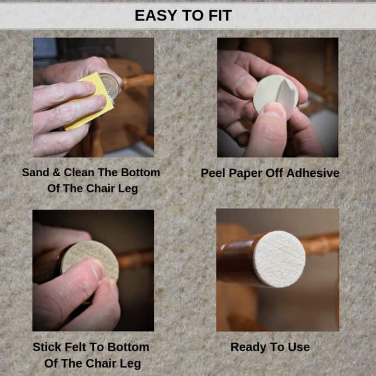 Felt Floor Protector Pads 25mm Round | Furniture Care Products
