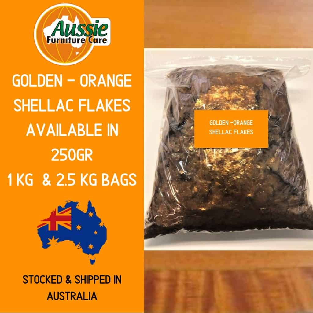 Shellac Flakes Golden Orange | Furniture Care Products