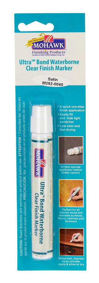 Mohawk Ultra Bond Water-Based Clear Finish Touch Up Pen-Satin ...