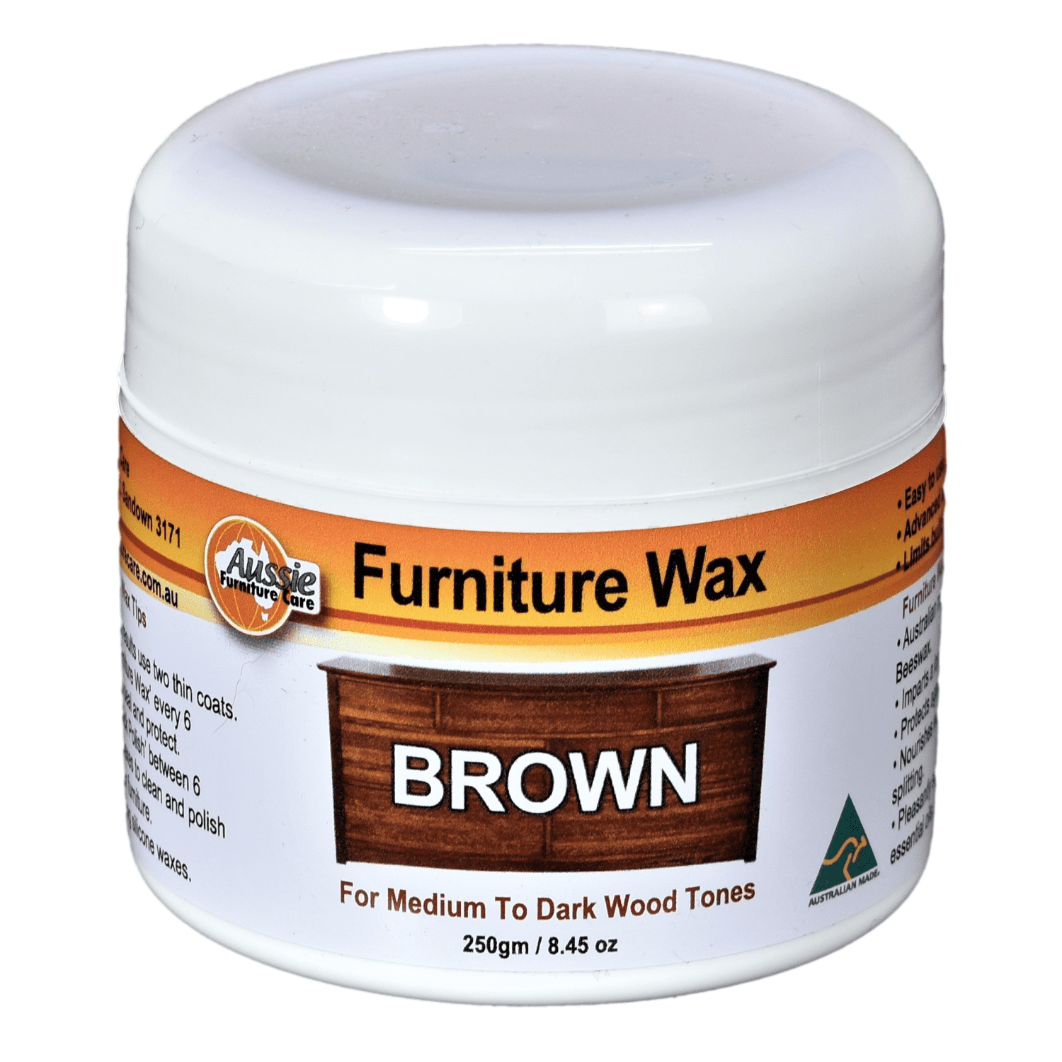 Furniture Wax Beeswax Paste Brown 250gr | Furniture Care Products